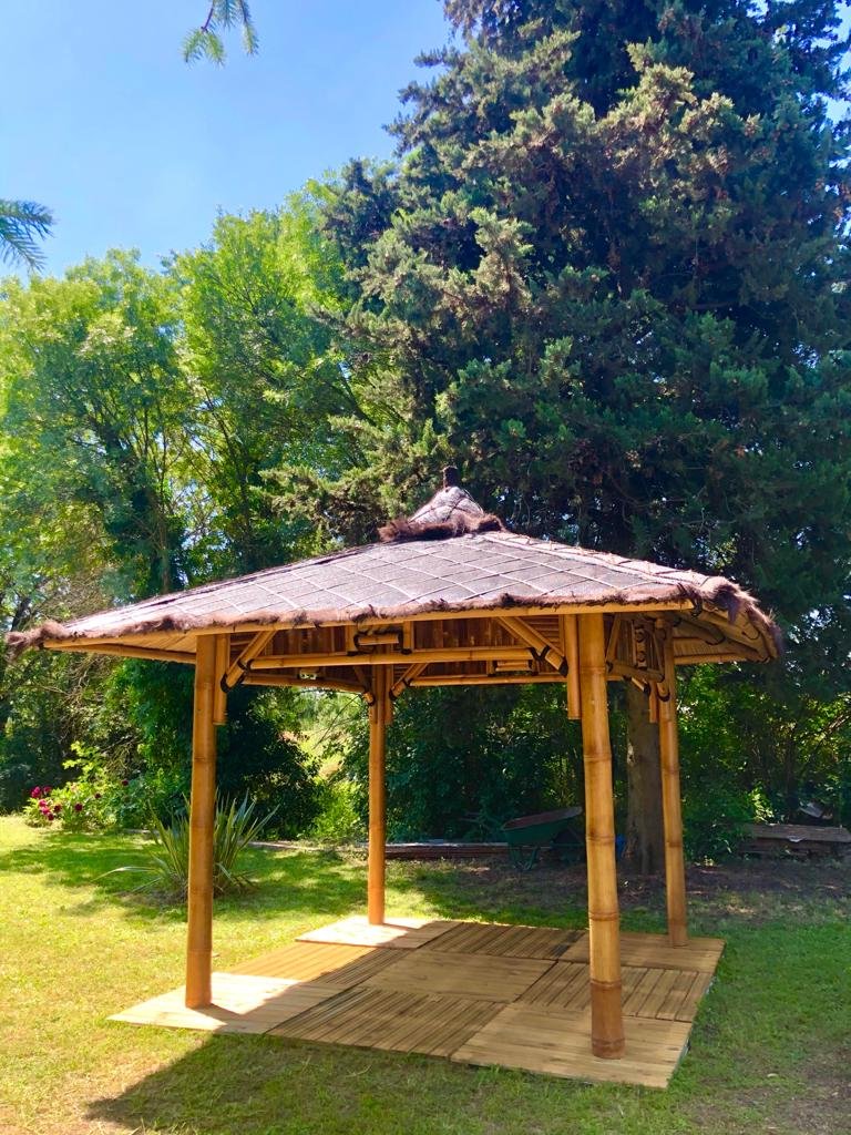 Paillote Nature (Carrée) - Pure Nature Paillotes en Bambou